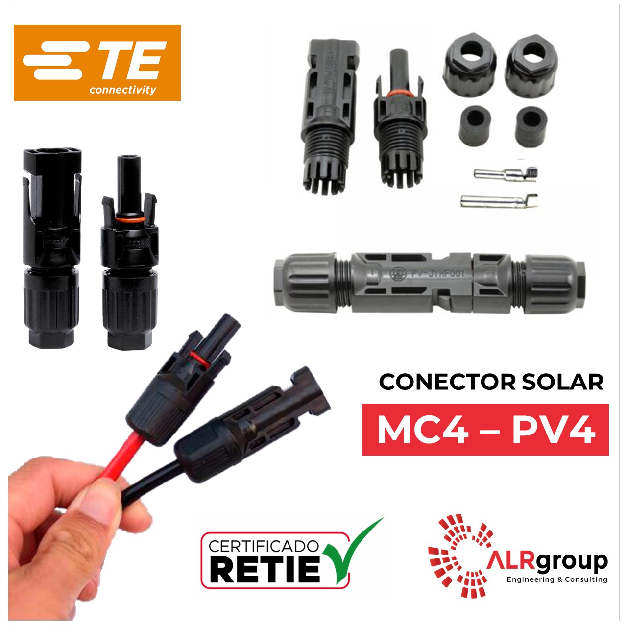 CONECTOR SOLAR MC4 PV4 SUMINISTROS